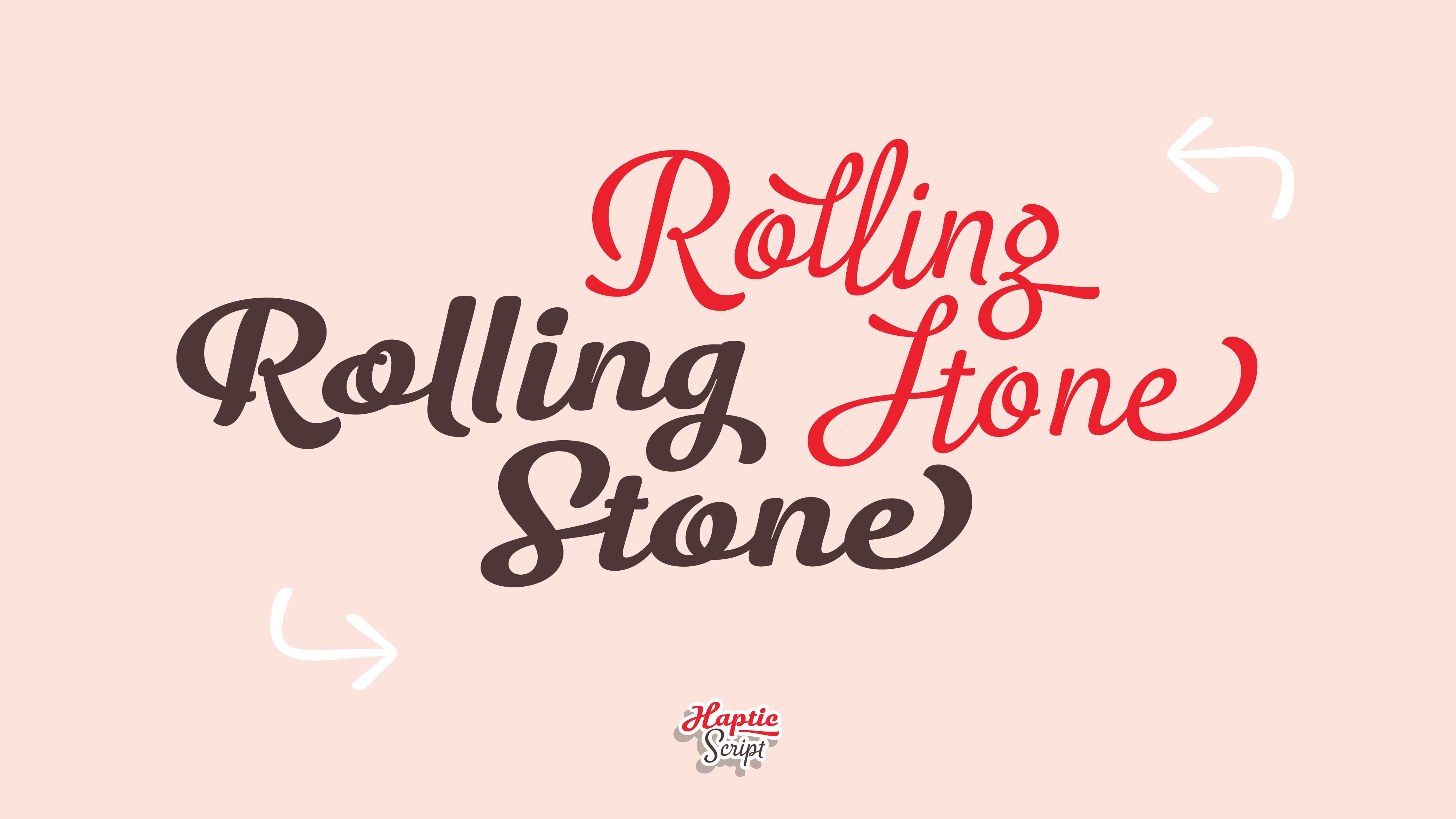 HapticScript is a brush typeface family in five styles with multiple ...