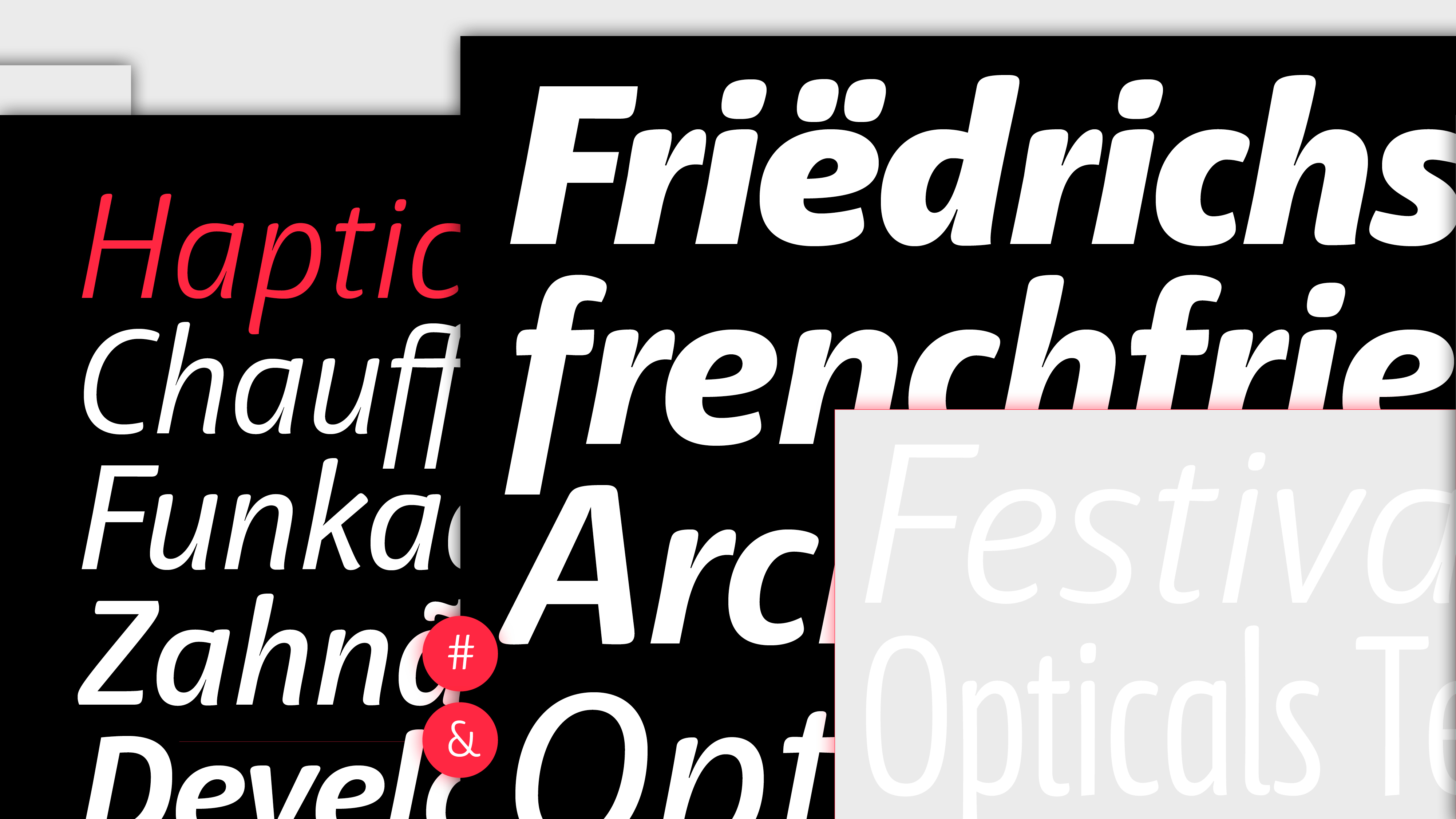 Haptic is a typeface family with lot of character in large sizes and ...