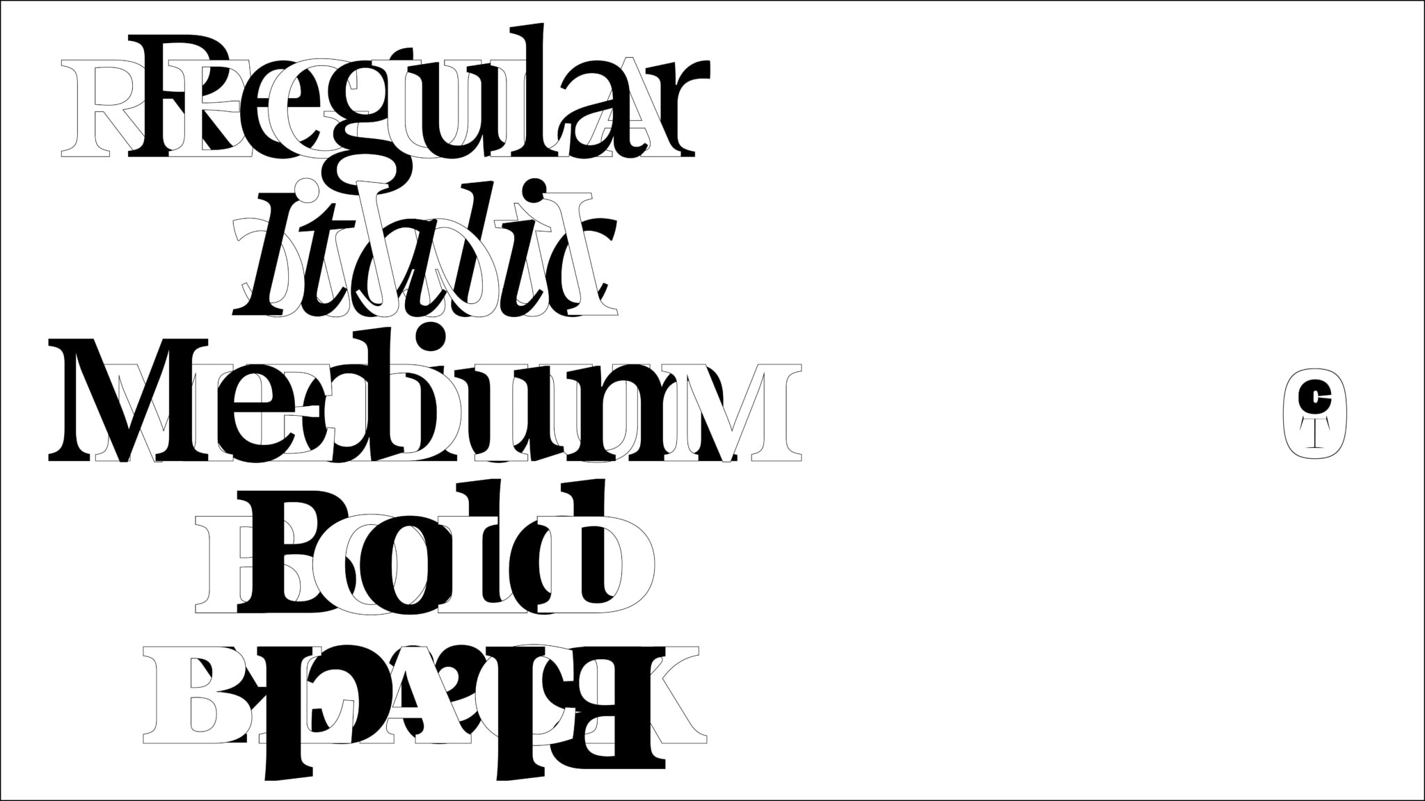 Late Serif™ is a 5 style typeface family incl. Latin, Cyrillic and Greek.